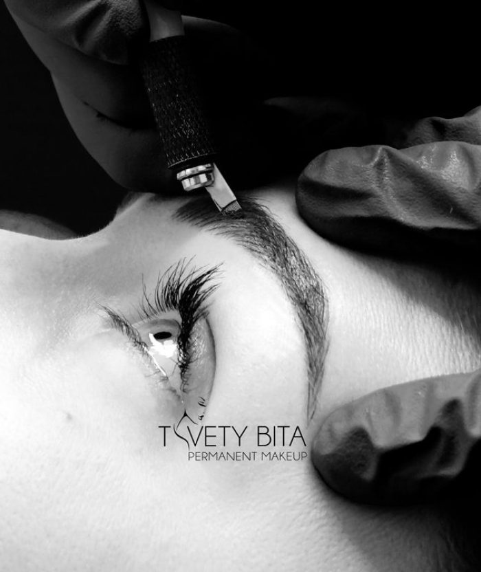 Микроблейдинг на вежди Цвети Бита Полуперманентен грим